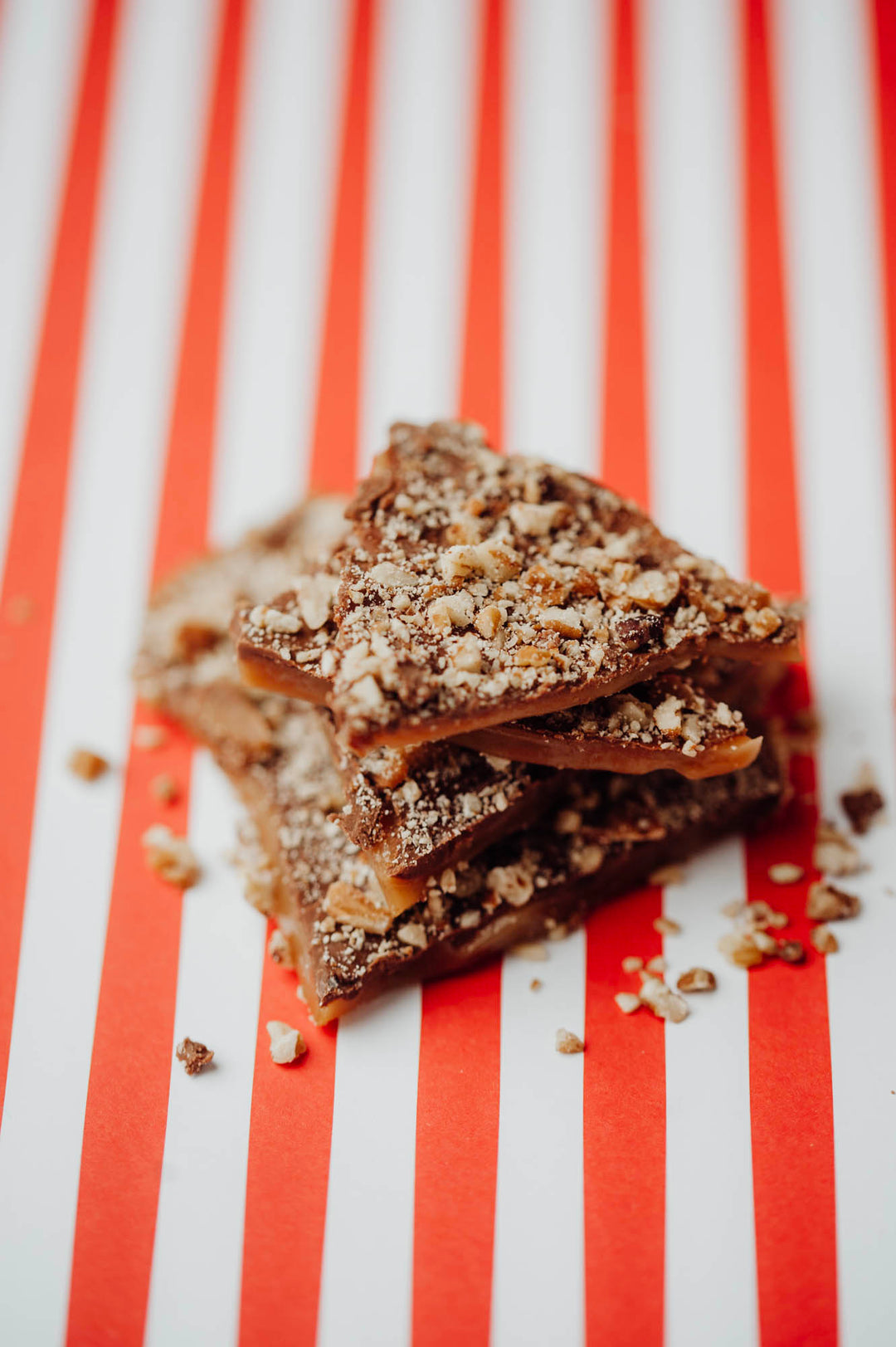 Milk Chocolate Pecan Toffee | Half Pound | Tasty Good Toffee ...